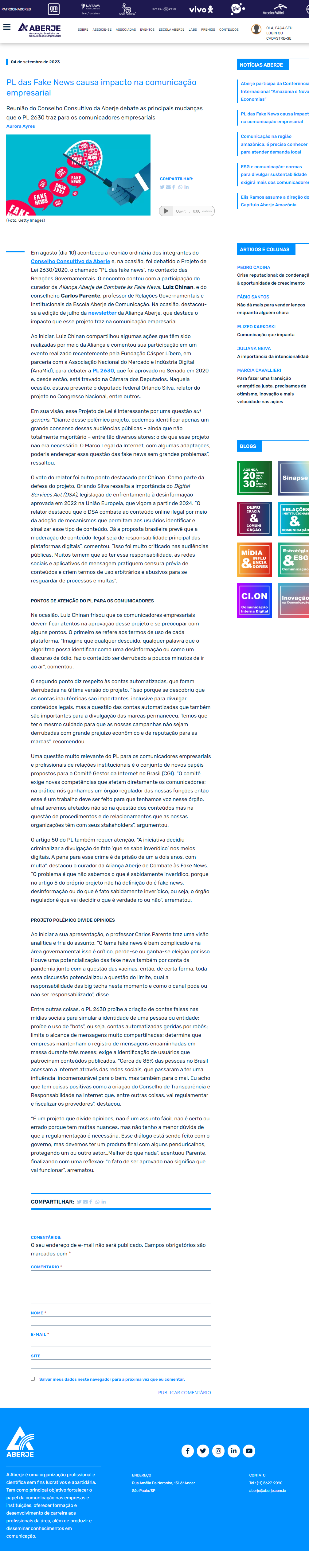 NIC.br - Na Mídia - 'PL das Fake News' causa impacto na comunicação ...